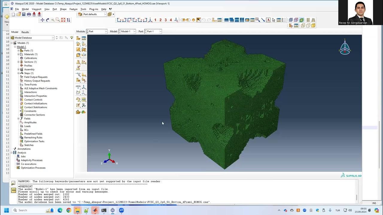 Abaqus Scripting 7: Save file and set white background automatically - YouTube
