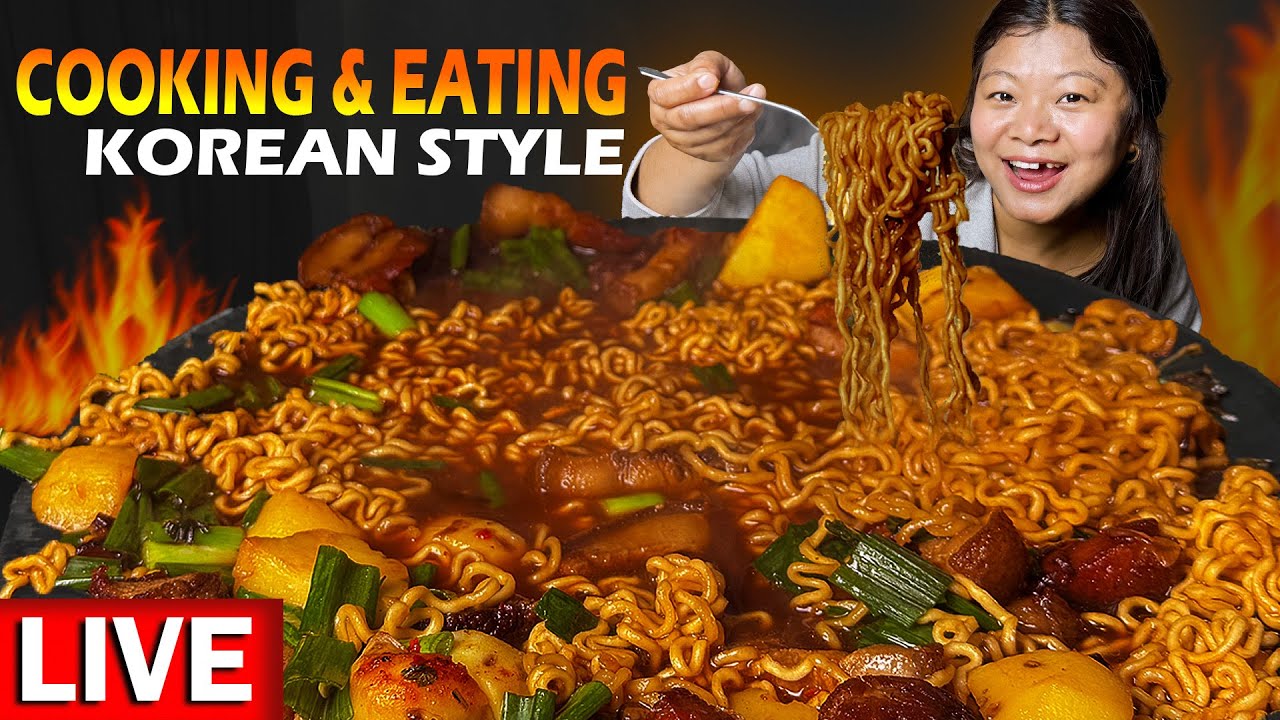 LIVE Cooking & Eating Korean Style - YouTube