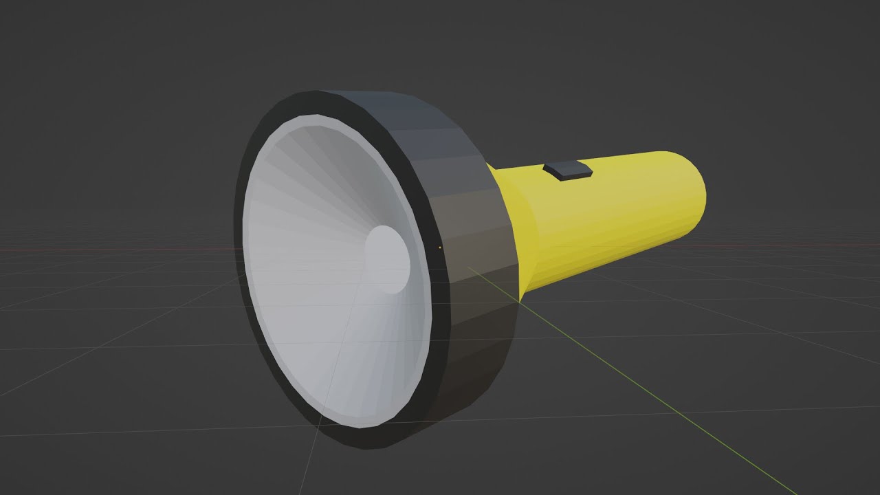 Torch 3D model using blender - YouTube