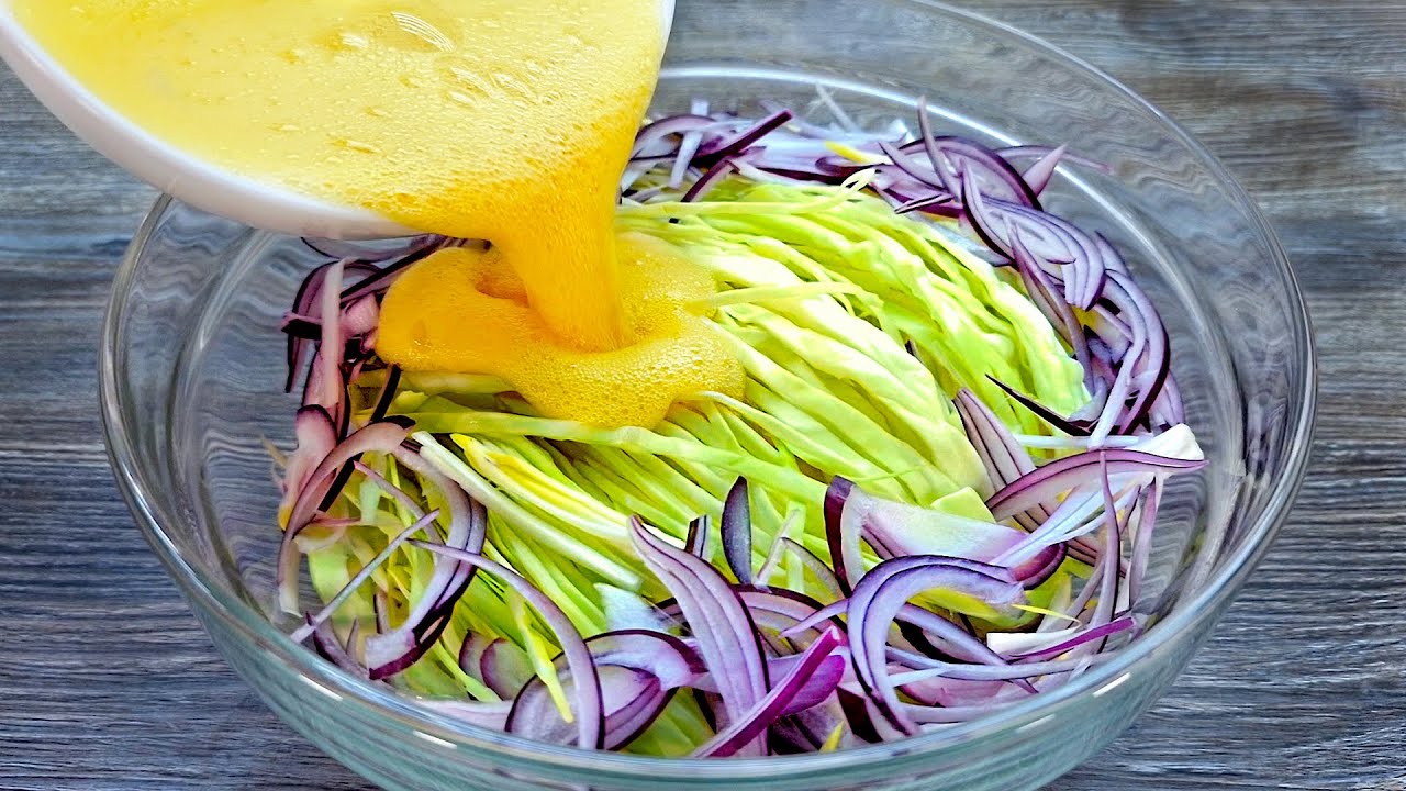 Pour the eggs over the cabbage and you will be amazed at the results ...