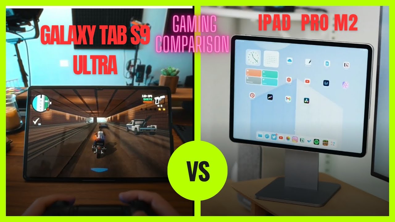 GALAXY TAB S9 ULTRA VS IPAD PRO M2 - (GAMING COMPARISON) - YouTube