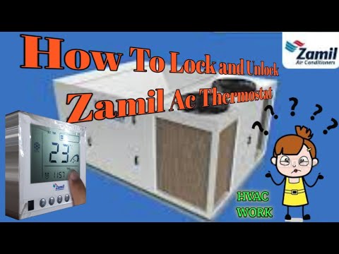 How to Lock and Unlock Zamil Air Conditioner Thermostat - YouTube