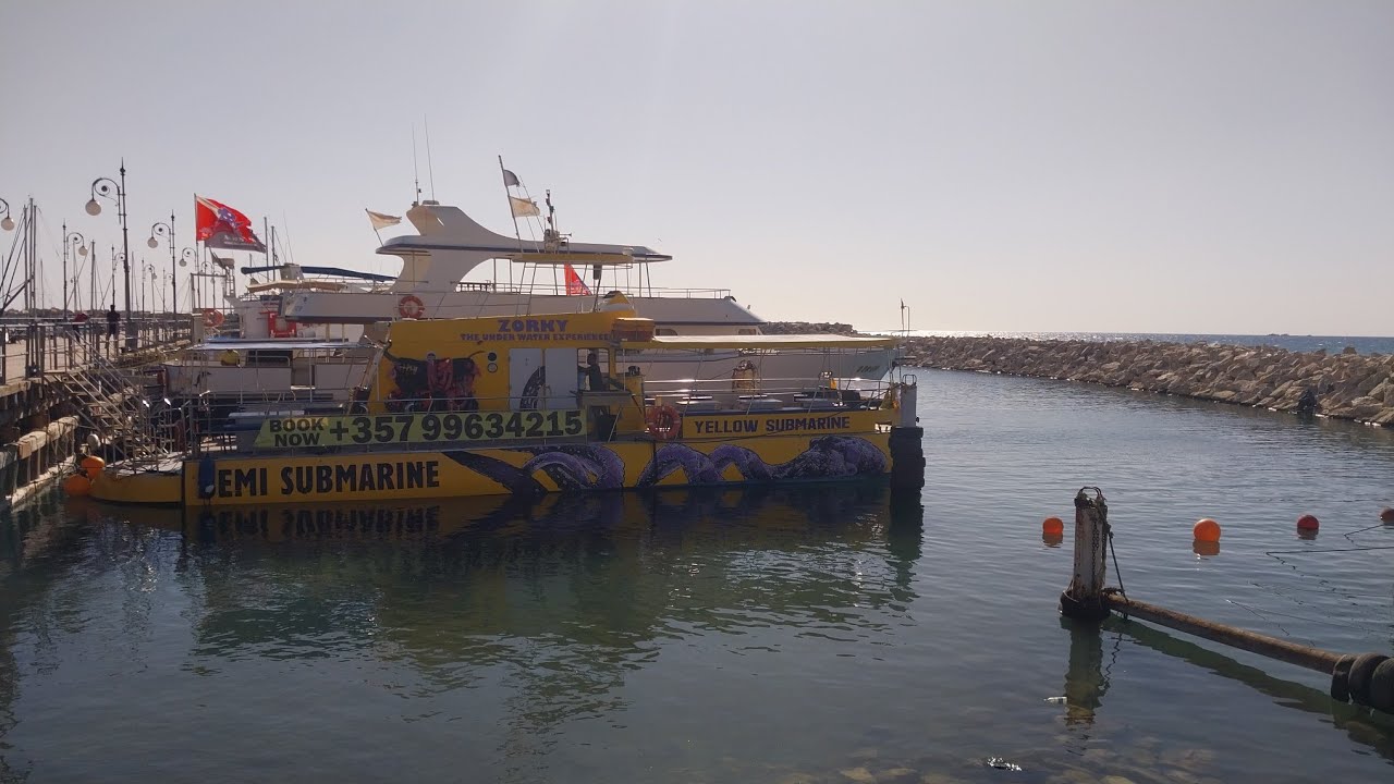 Larnaca coastline cruise and visit to " ZENOBIA" shipwreck site - YouTube