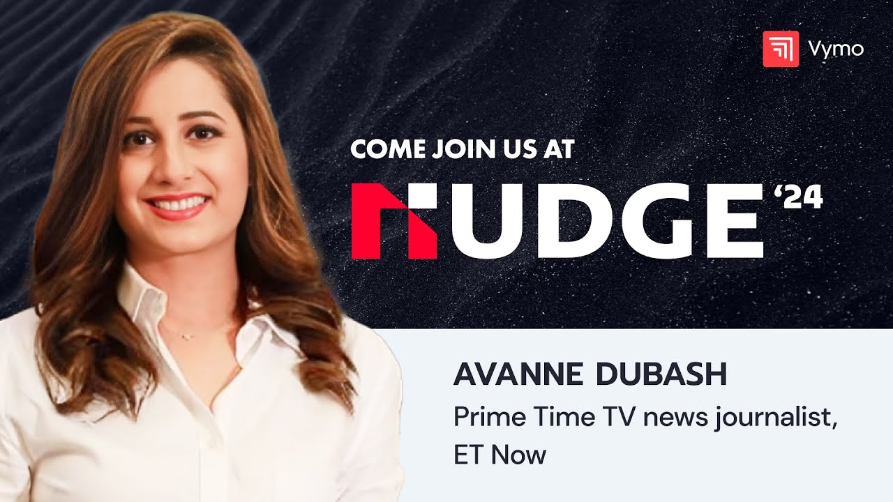 Avanne Dubash - Host for Vymo's Nudge'24 - YouTube