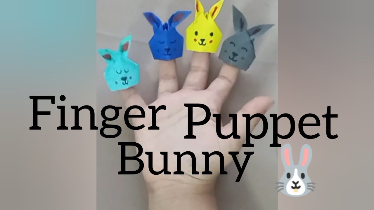DIY Bunny Finger Puppet | paper craft| easy craft ideas| kids crafts ...