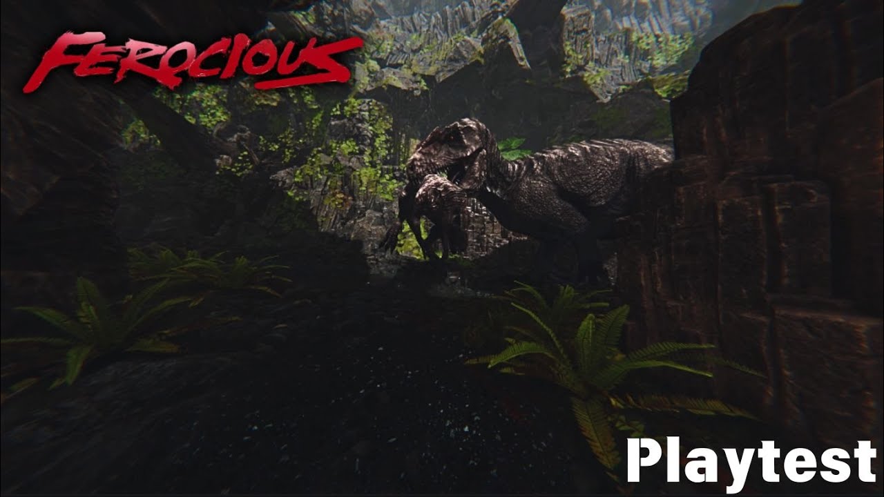 Ferocious - Playtest Gameplay (Jurassic Survival ) - YouTube