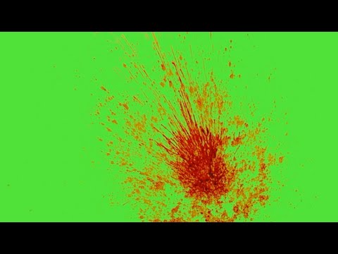 Top 10 Blood Splatter splash Green Screen overlay video Footage HD
