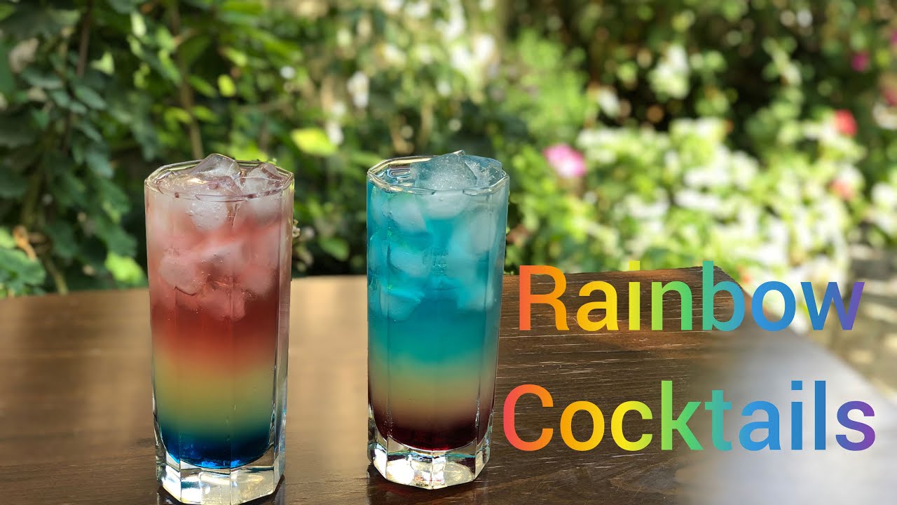 Rainbow Cocktail: how to make rainbow cocktails at home - YouTube