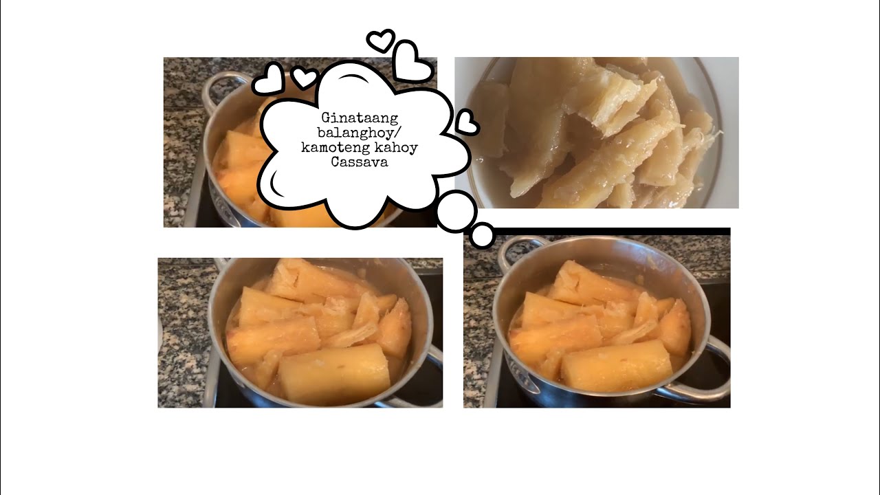 How to cook ginataang balanghoy/cassava |my own version|pinoyUk - YouTube