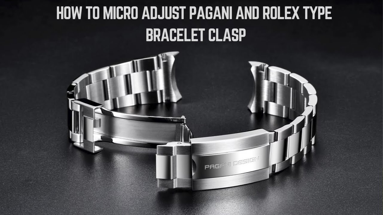 How to Micro adjust Pagani Design Bracelet Clasp - YouTube