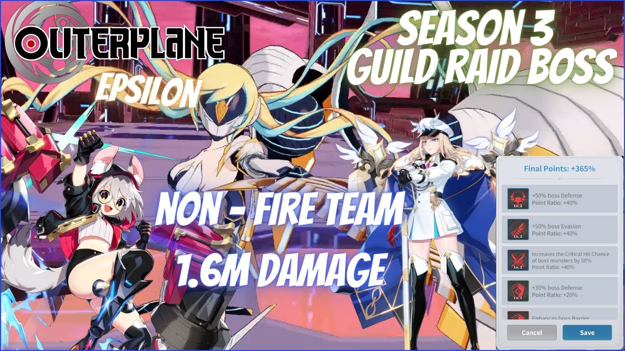 Non - Fire Team ft. Noa (365% Multiplier) | Guild Raid - Outerplane - YouTube