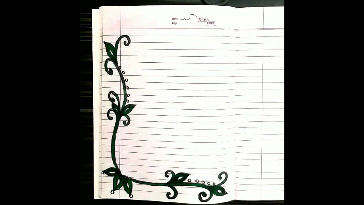 easy notebook border design|project work designs|school projects|# ...