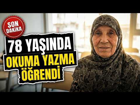 Hayalini kurduğu okuma-yazmayı 78 yaşında öğrendi