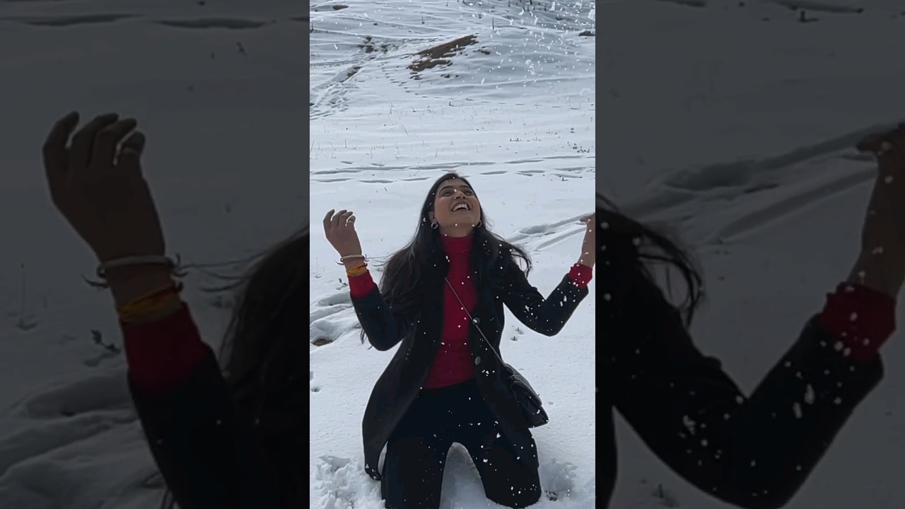 Dolly Mam Physics Wallah Enjoying First Snowfall Of The Season In ...