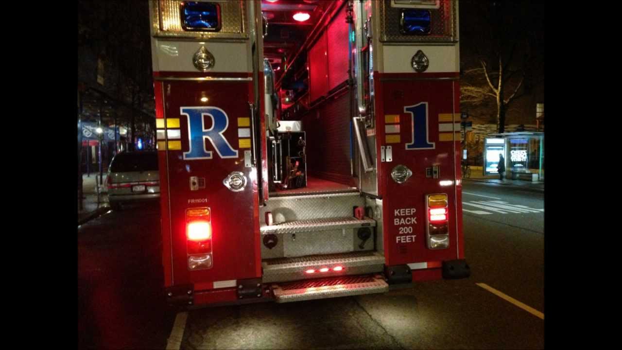 FDNY RESCUE 1 FIREMEN STOP OFF FOR DINNER ON UPPER WESTSIDE OF ...