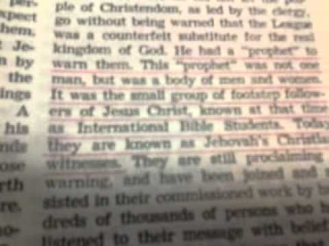 The Watchtower, a "prophet" of God? - YouTube
