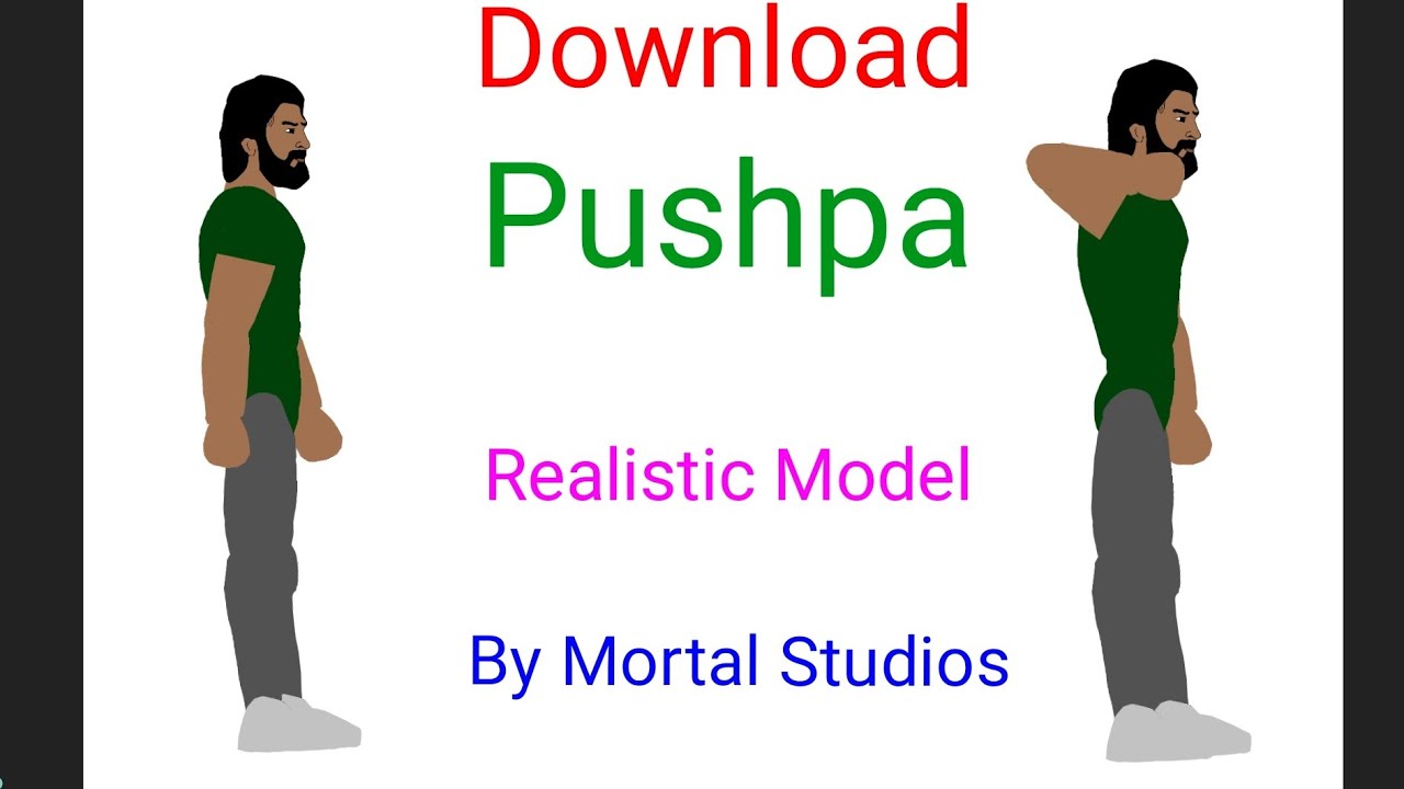 Download Pushpa For Drawing cartoons 2 realistic Pushpa model for ...