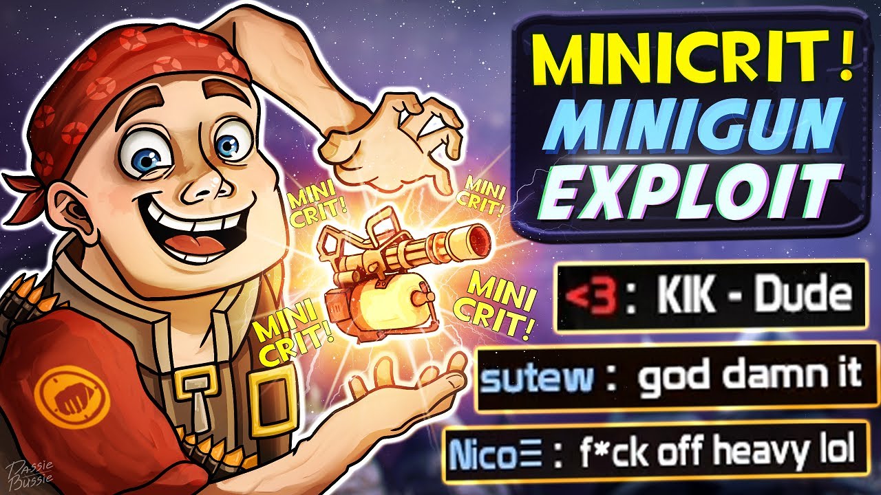 TF2 - Minigun mini-crits Exploit - YouTube