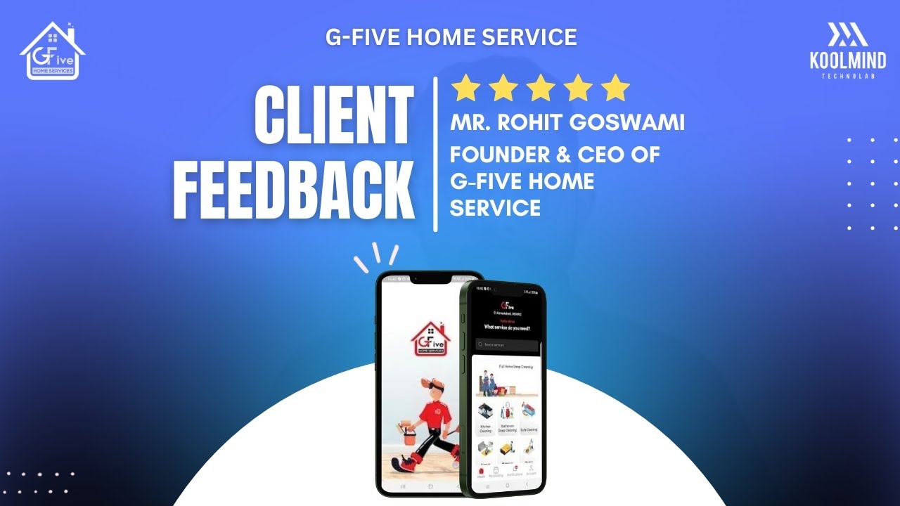 Testimonial for G-Five Mobile App Development - KoolMind Technolab ...