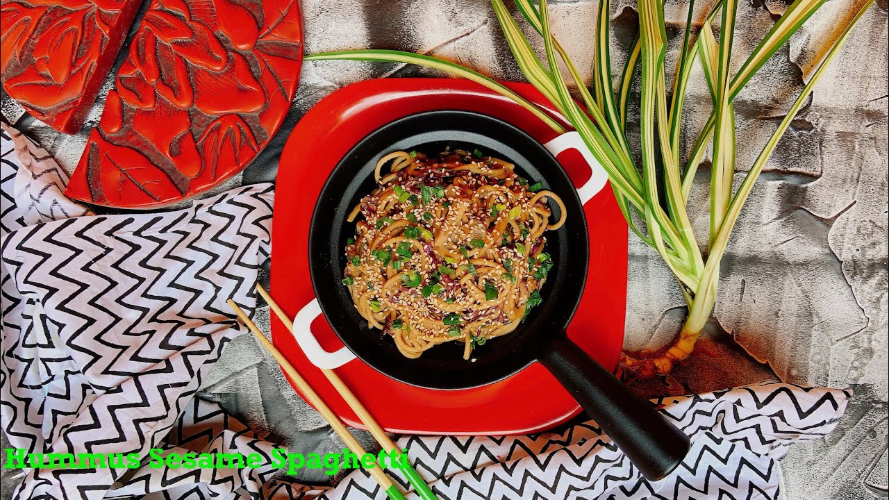 Hummus Sesame Spaghetti | Easy Cooking | Home Recipes | LoveBites - YouTube