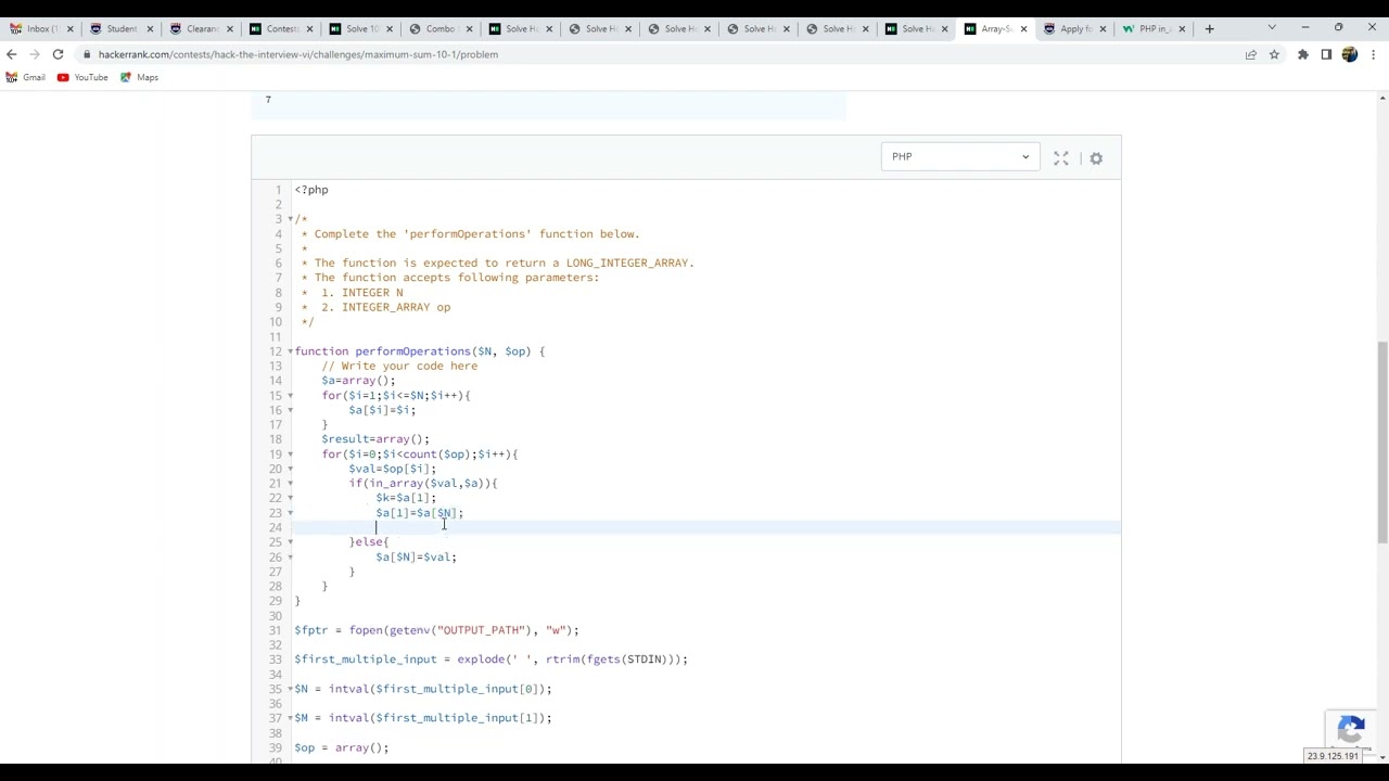 PHP Turing Coding Challenge Array Sum Operation YouTube PHP Turing Coding Challenge Array Sum Operation YouTube