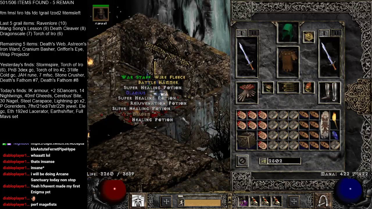 Diablo 2 - Holy Grail #1 Final 18 Items - Griffon's Eye (5) - YouTube