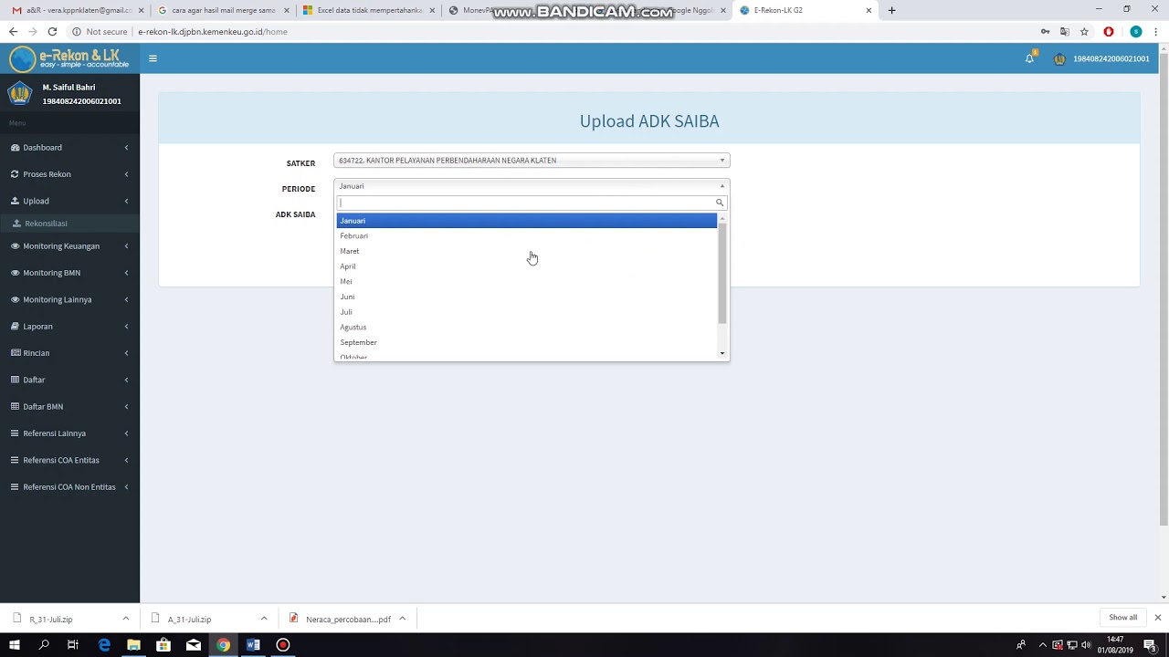 VITUR 001 (Tutorial e-rekon LK) - YouTube
