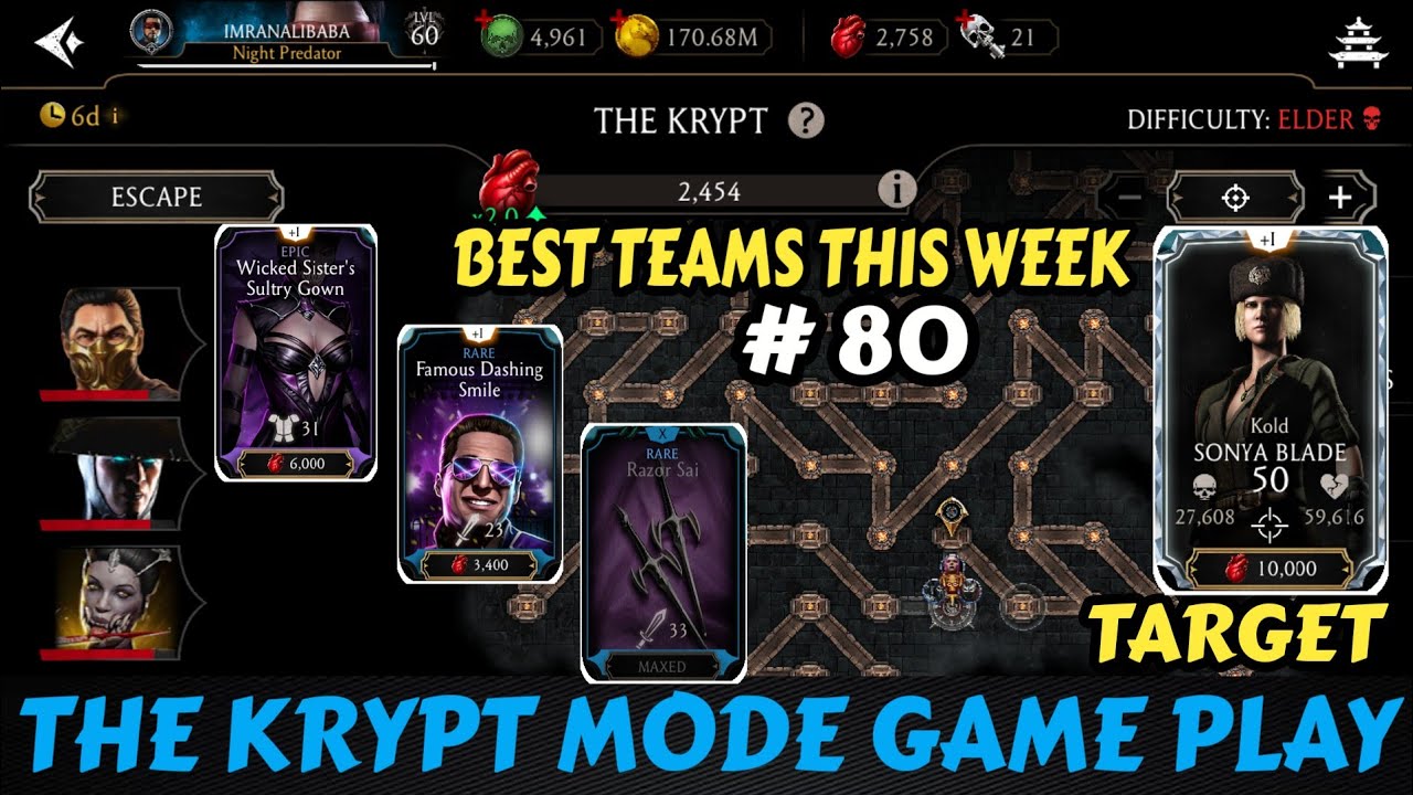 Mk Mobile | Krypt Mode Game Play | Level Elder Bosses | Ep 80 #mkmobile #games #shaokhangaming ...