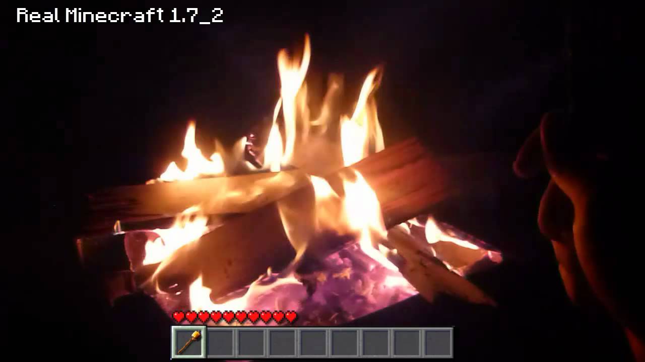 Real Life Minecraft - BACKYARD FIRE! - YouTube