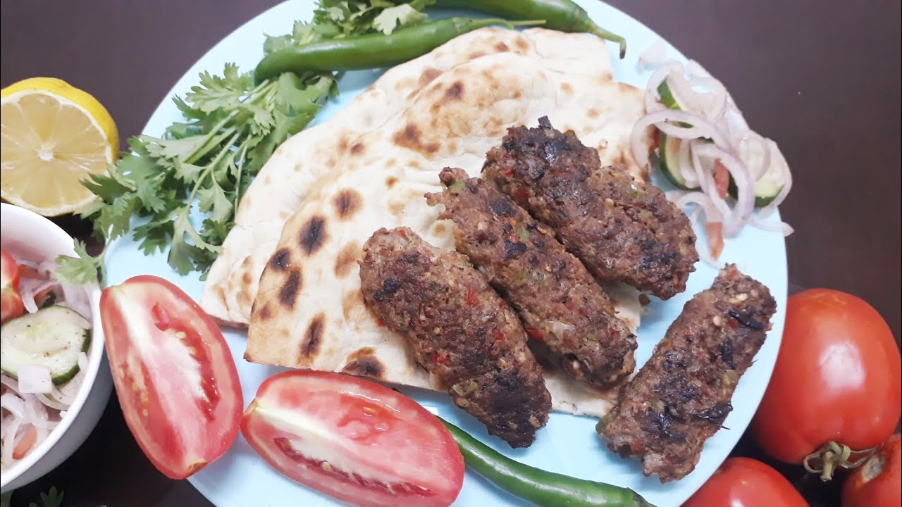 Turkish Adna Kabab Original Recipe | Turkish Seekh Kabab | Turkish Adna ...