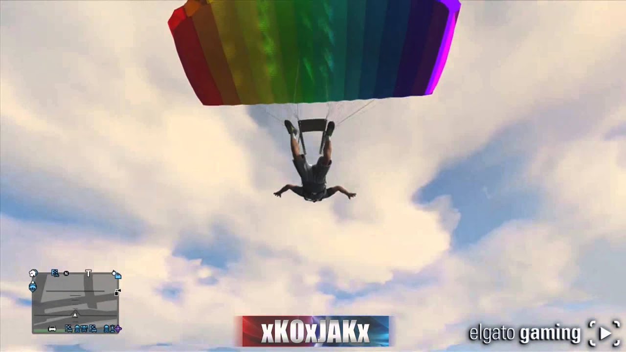 Parachute Jump - GTA 5 Online - "FAKE PARACHUTE" Glitch "GTA V Online ...
