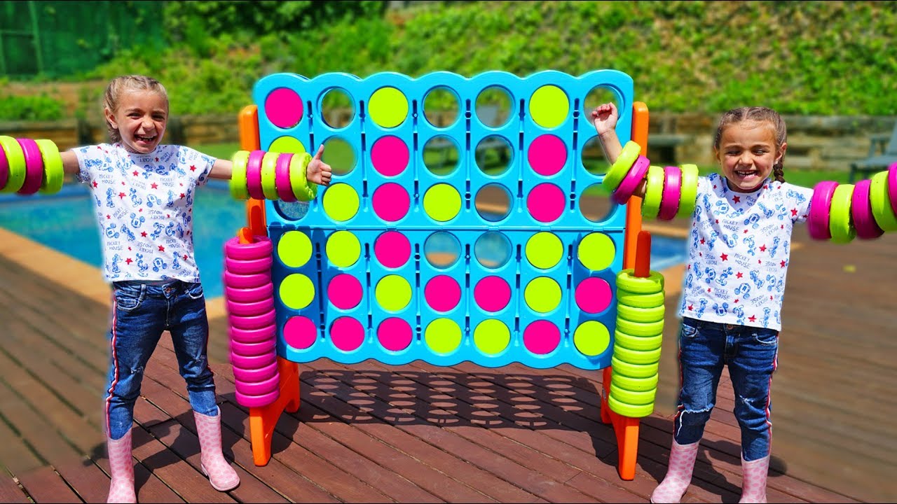 Las Ratitas Pretend Play with connect 4 for kids Funny video - YouTube