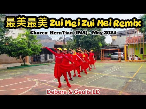 最美最美 Zui Mei Zui Mei Remix - Line Dance | Demo Debora & Geulis LD - YouTube