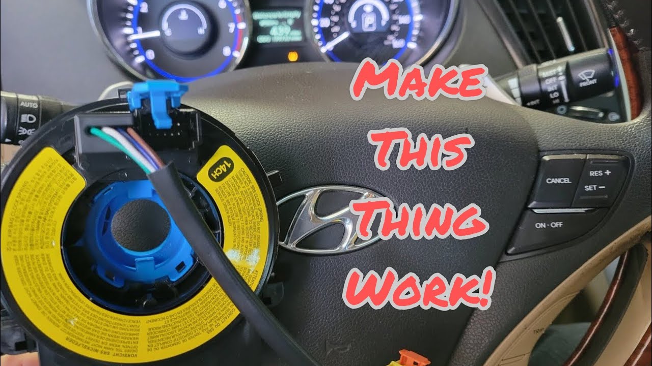 Hyundai Sonata /Elantra Horn & steering wheel controls not working. Fix. - YouTube