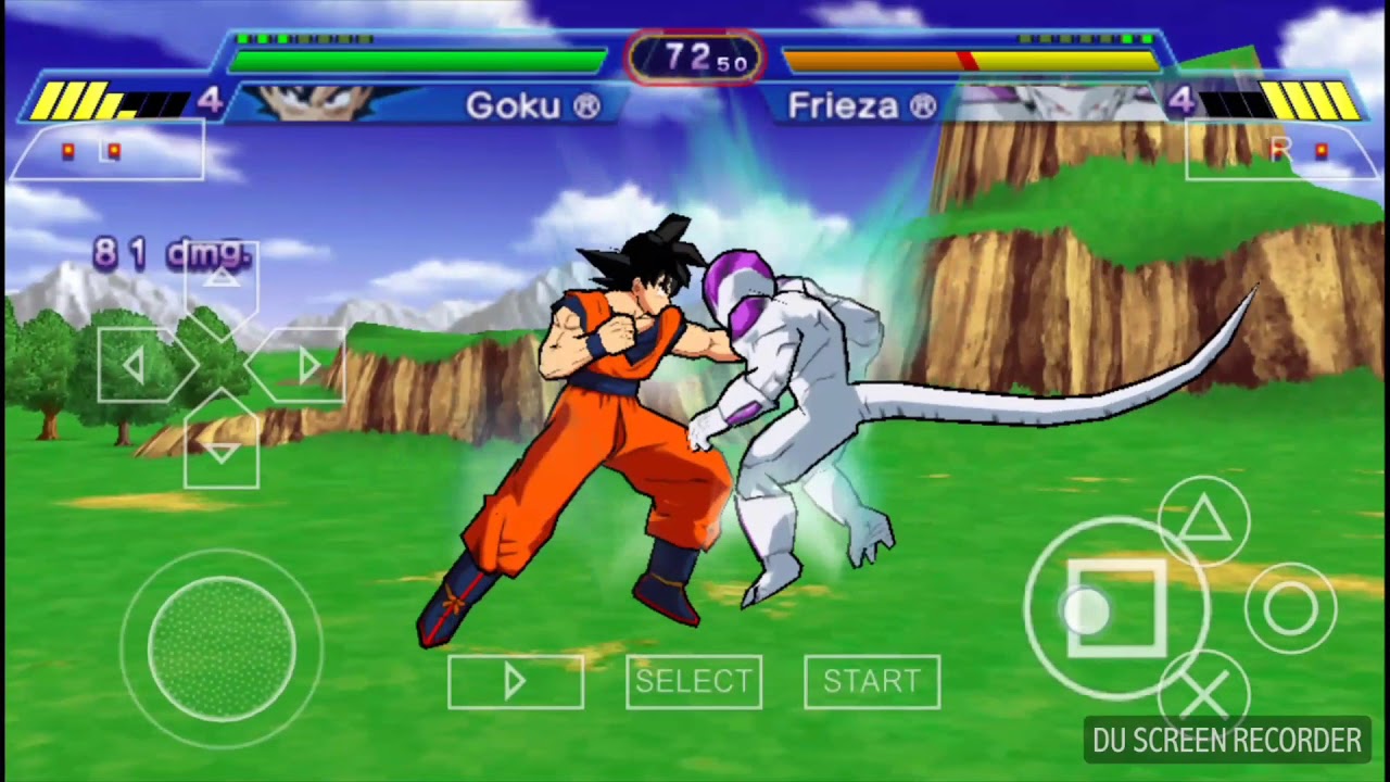 Dragon Ball Z Shin Budokai Gameplay Lg v10 ppsspp - YouTube