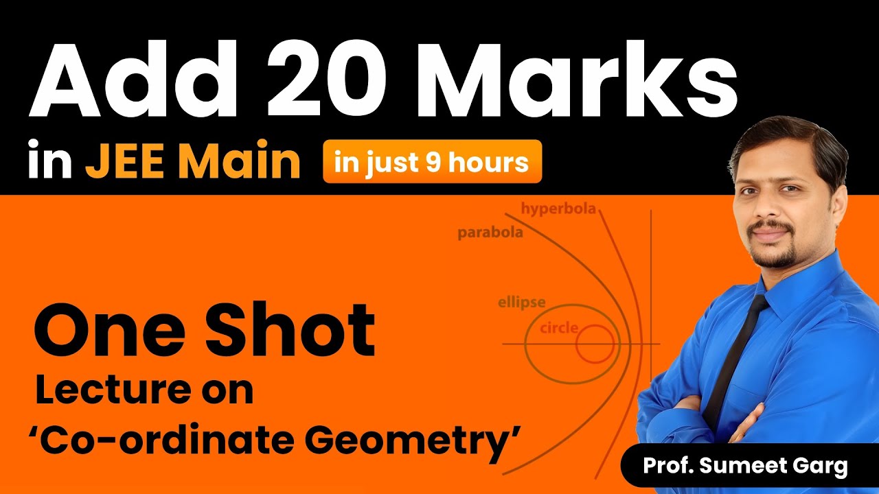 Add 20 marks in JEE Main in just 9 hours Coordinate Geometry in One ...