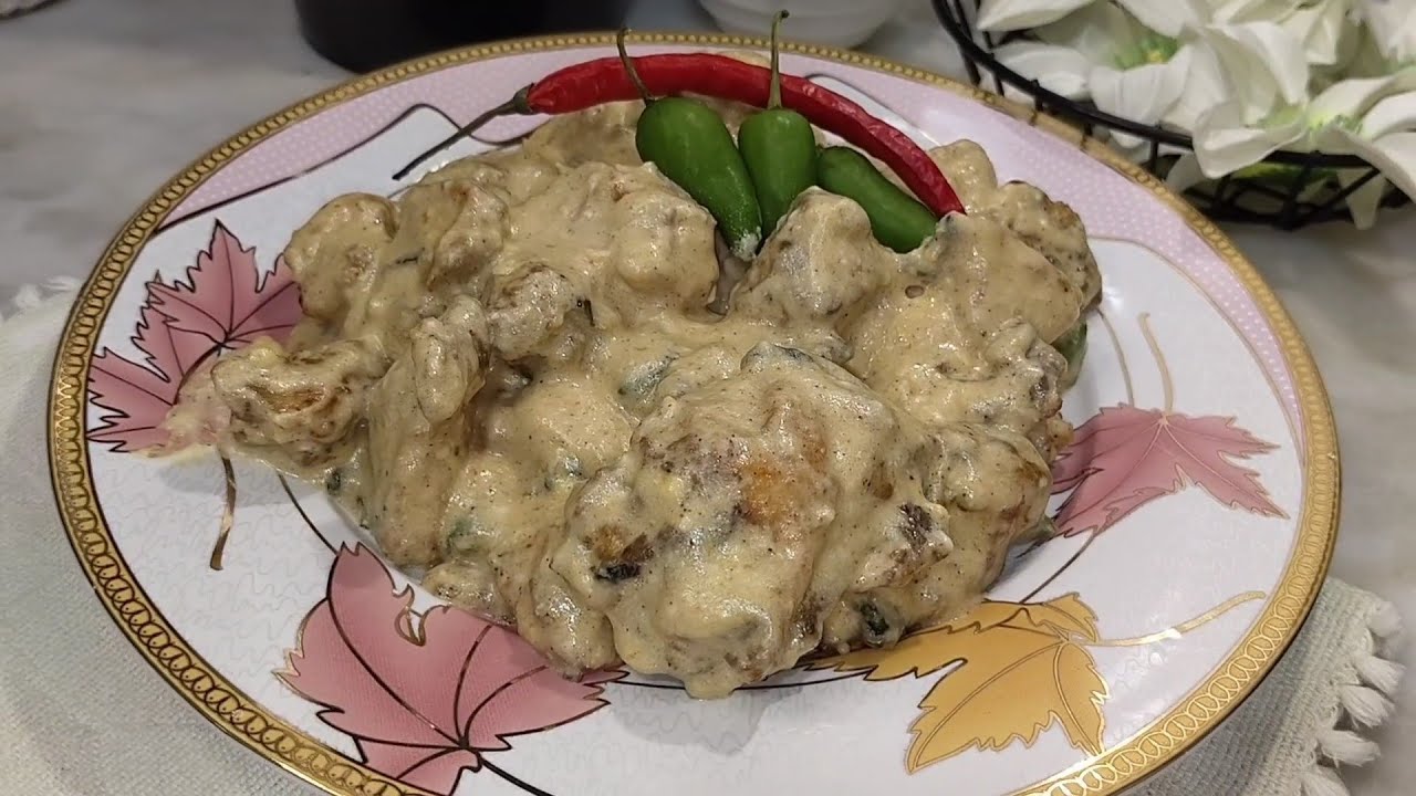 Nawabi Chicken Boti Fry|creamy and cheesy chicken By Z Ansari food ...