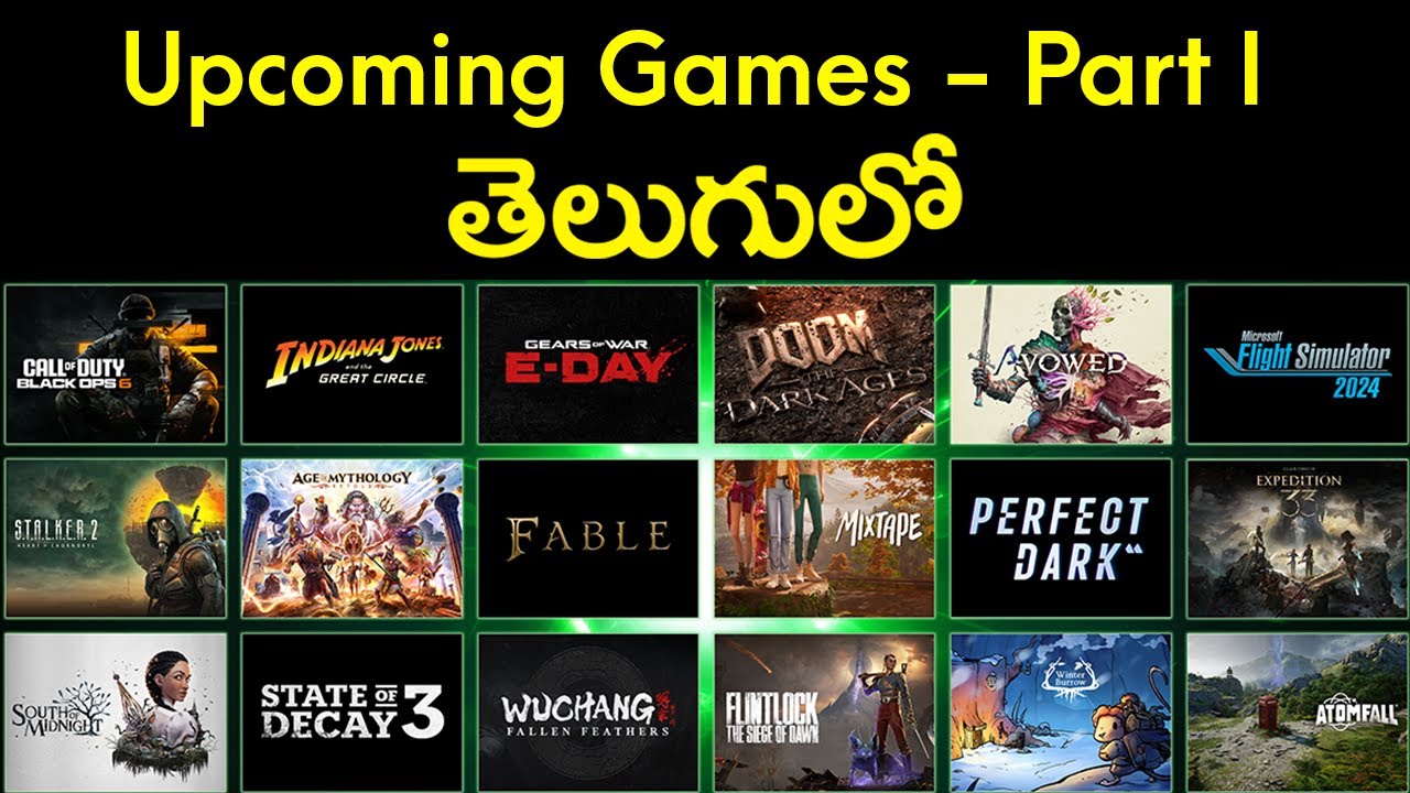 [Telugu] Upcoming Video games in Telugu Part 1 | 2024 - 2025 | Upcoming ...