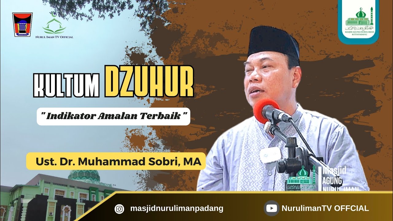 Ust. Dr. Muhammad Sobri, MA | " Indikator Amalan Terbaik " - YouTube