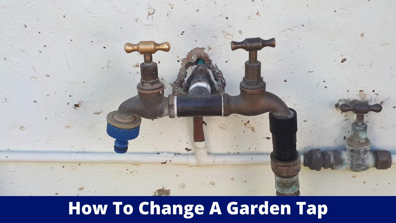 How To Change A Garden Tap With Out The Fluff - YouTube