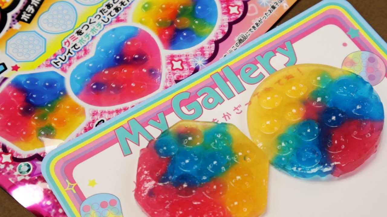 [Popin Cookin]ASMR 하트 포치포치 구미│POCHI POCHI Gummy - YouTube