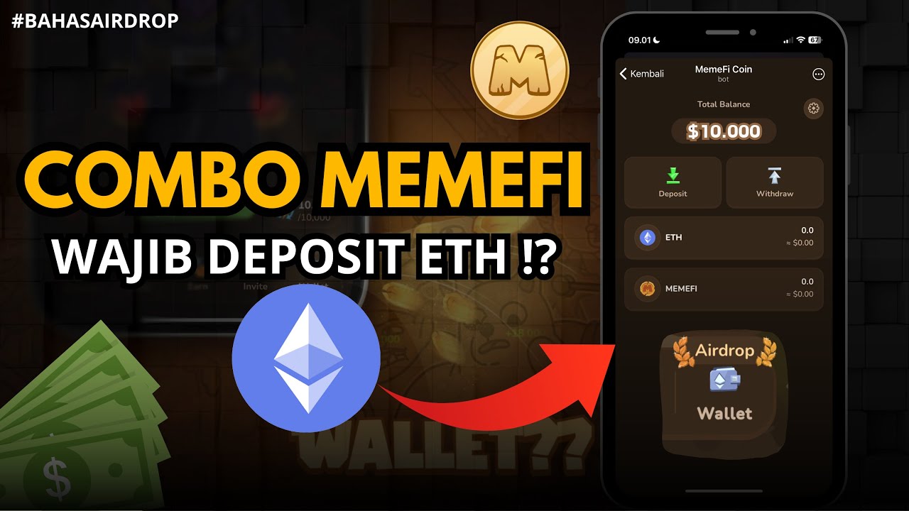 UPDATE MEMEFI COIN - Combo Harian 11/07/2024 - Apakah Wajib Deposit ETH di Wallet⁉️ - YouTube