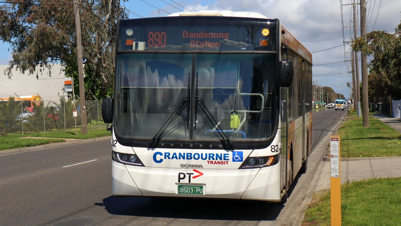 Cranbourne Transit Bus 82 Scania K310UB, Volgren "Optimus" - YouTube
