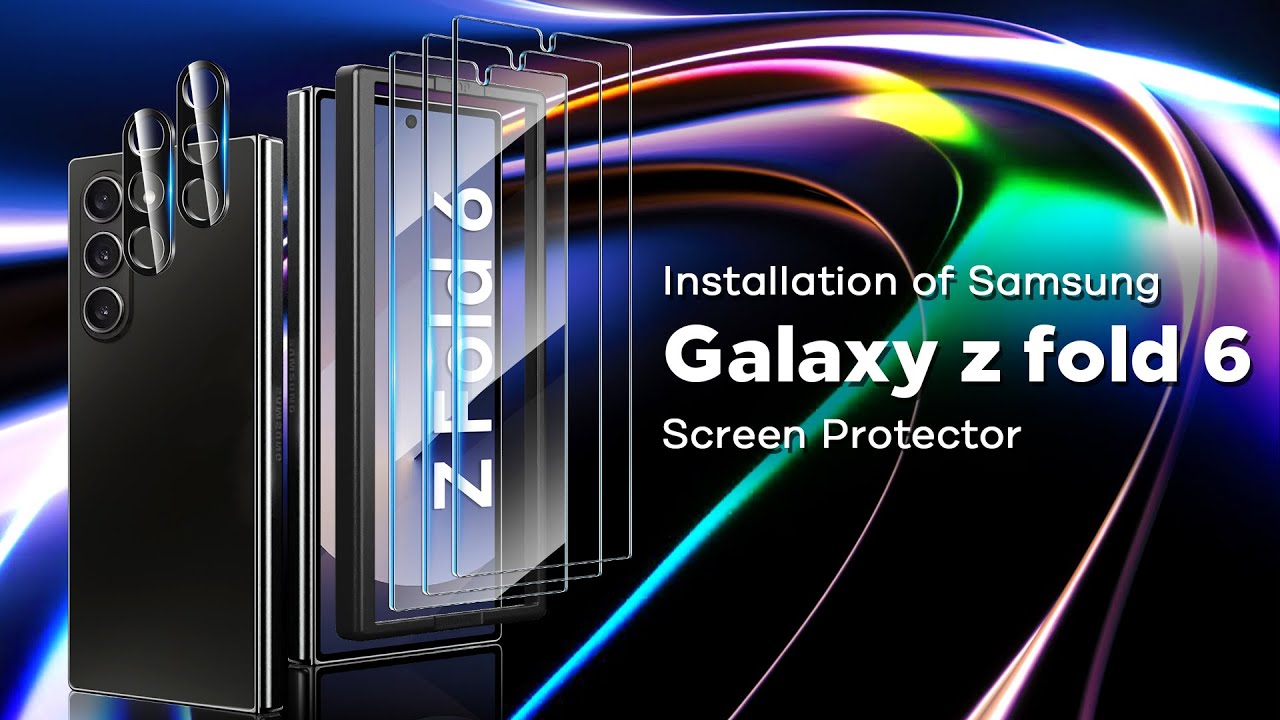 Samsung Galaxy Z Fold 6 Tempered Glass Screen Protector and Camera Lens ...