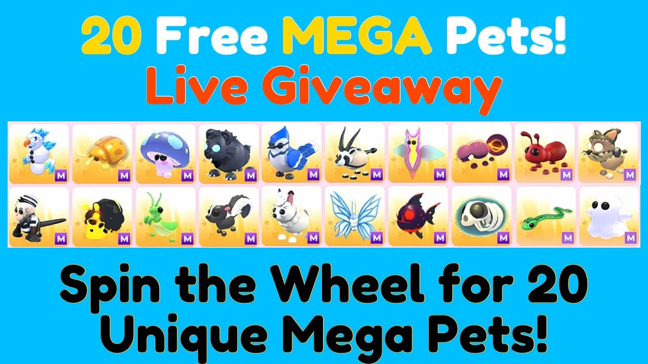 Gave Away 20 Mega Neon Pets LIVE in Under 90 Minutes – Including 4 Mega ...