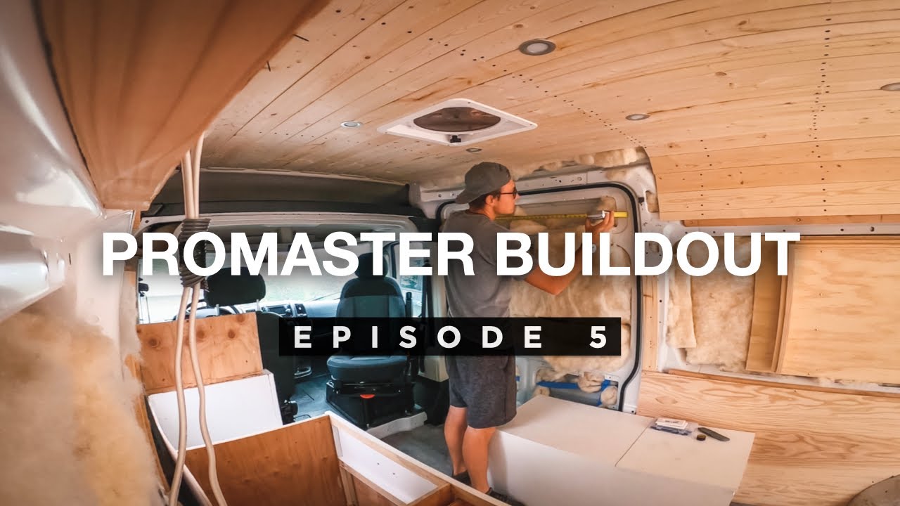 Installing WALLS and Installing Cabinets | VAN LIFE BUILD Ep. 5 - YouTube
