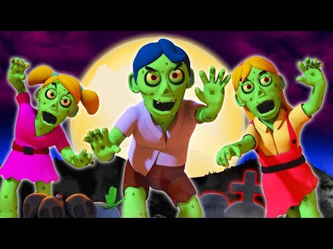 Zombie Apocalypse | Halloween Songs For Kids | Nursery Rhymes and 3D Baby Songs