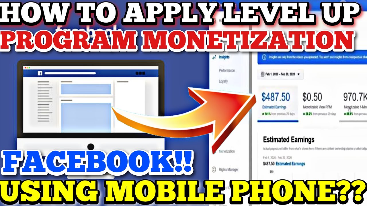 How To Apply Level Up Program Monetization in Facebook Using Mobile ...