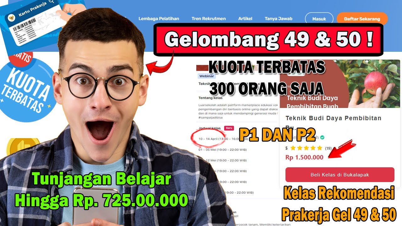 Khusus Gelombang 49 & 50 !!! KELAS BARU DENGAN TUNJANGAN BELAJAR HINGGA ...