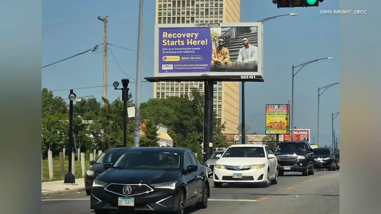 Citywide billboard campaign to normalize recovery among Black men - YouTube